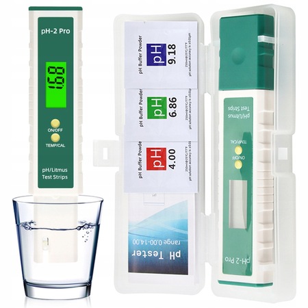 Set testere de calitate a apei, Logit, Verde/Alb PH+TDS, Precizie ...