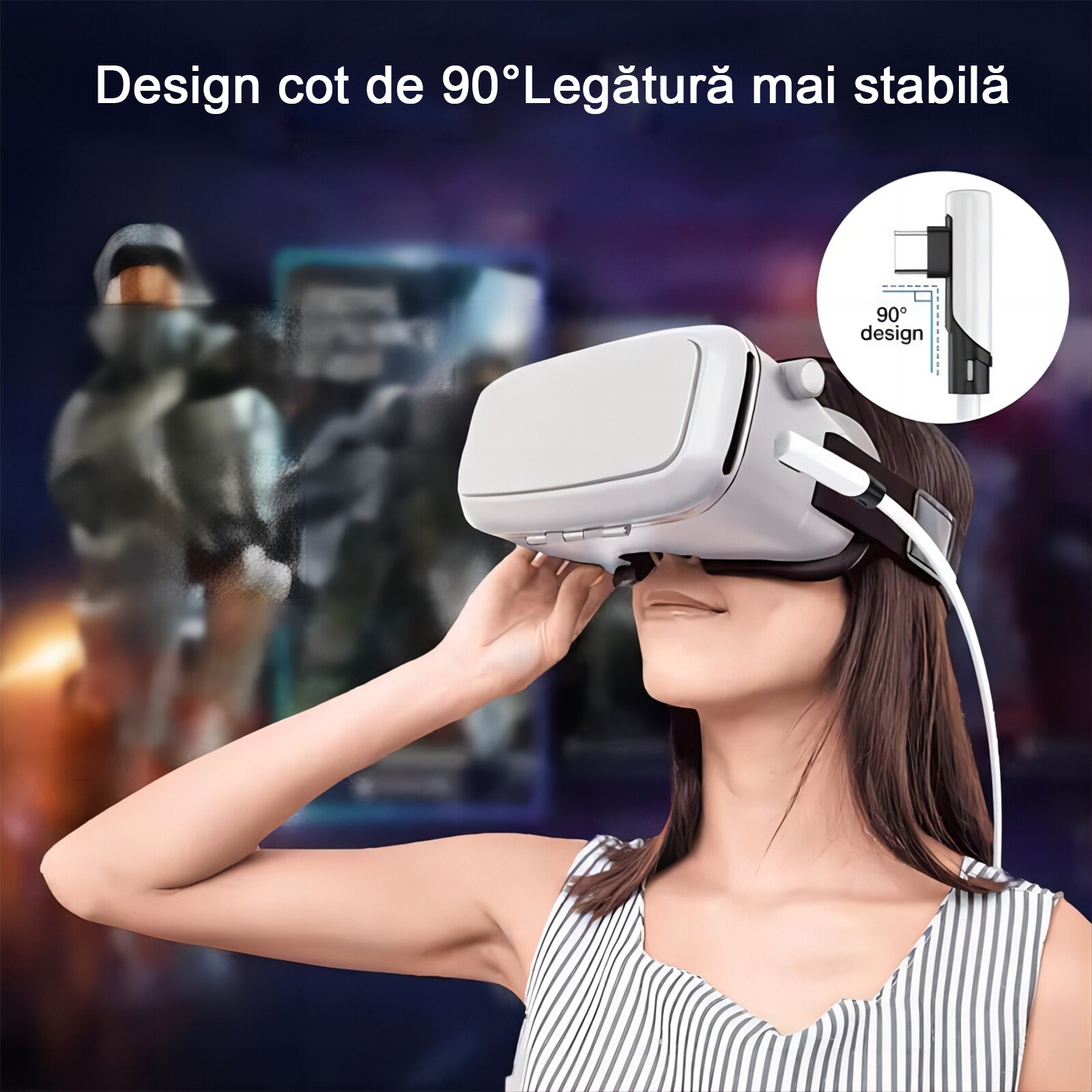 Oculus Link кабел, NUODWELL, за Oculus Quest 2 или Quest 1, SteamVR, 5m ...