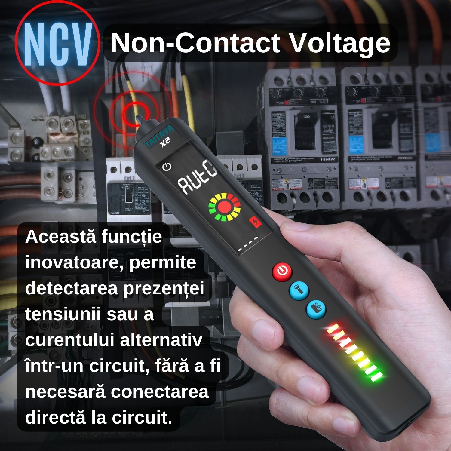 Multimetru digital inteligent TAITAVA By Bside, Ecran LCD color ...