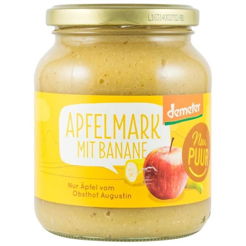 Piure Bio de Mere cu Banane Nur Puur 360gr - eMAG.ro