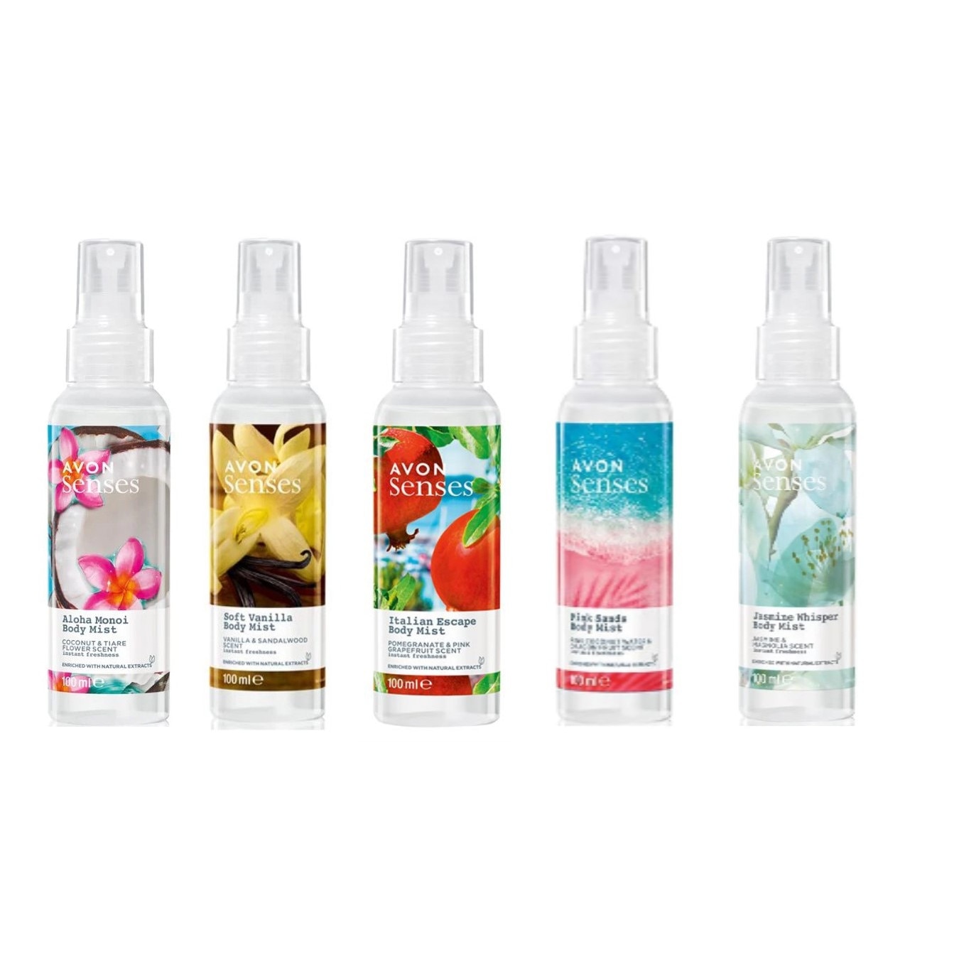 Set 5 spray de corp 100ml - eMAG.ro