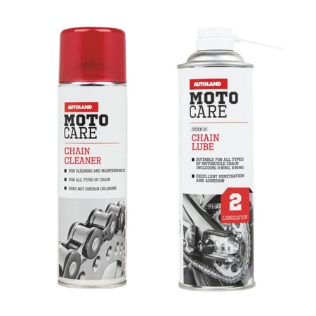 Pachet curatare spray de lant Autoland, ungere si curatare - eMAG.ro