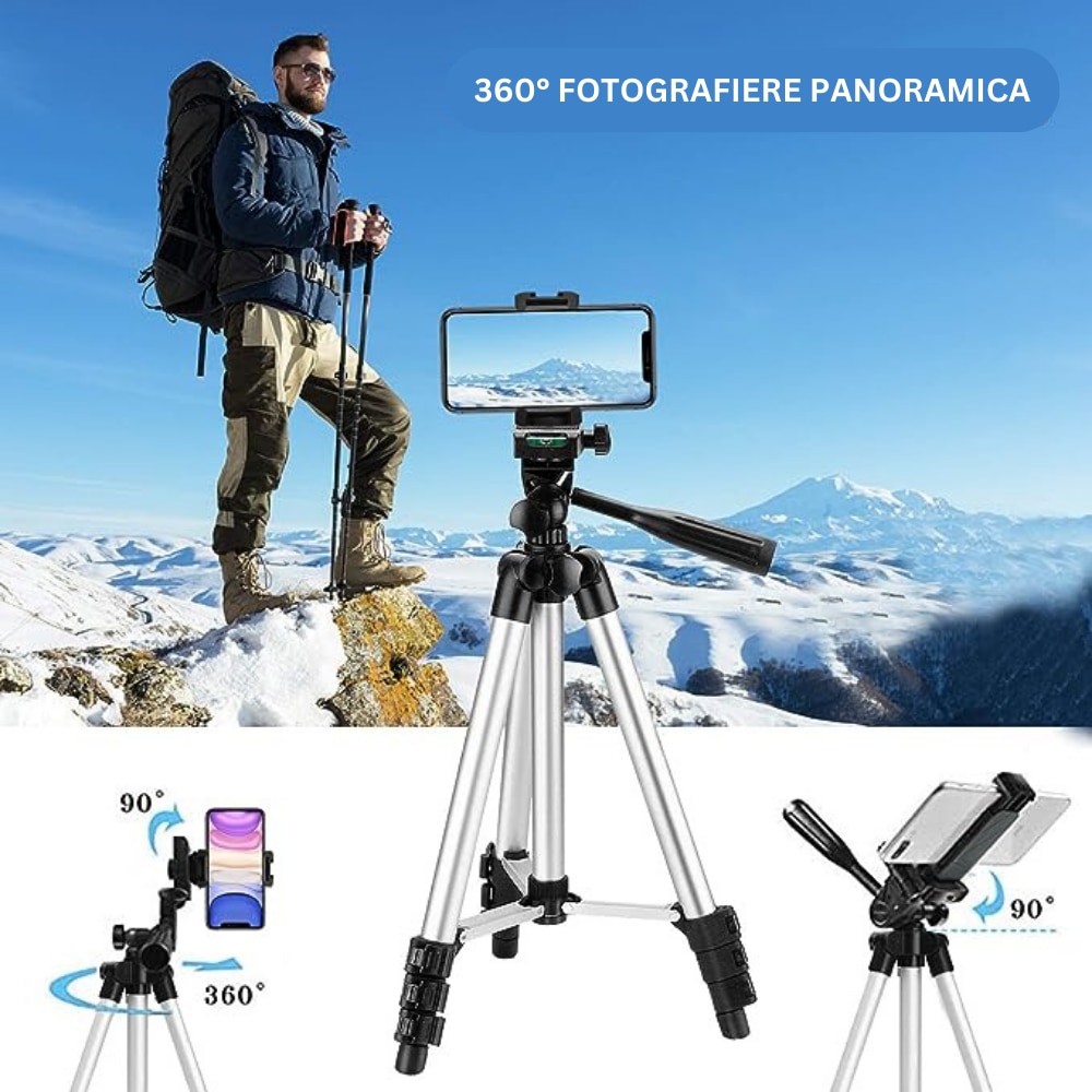 Trepied Telescopic 4 in 1 pentru Telefon, Camera Foto, GoPro ...