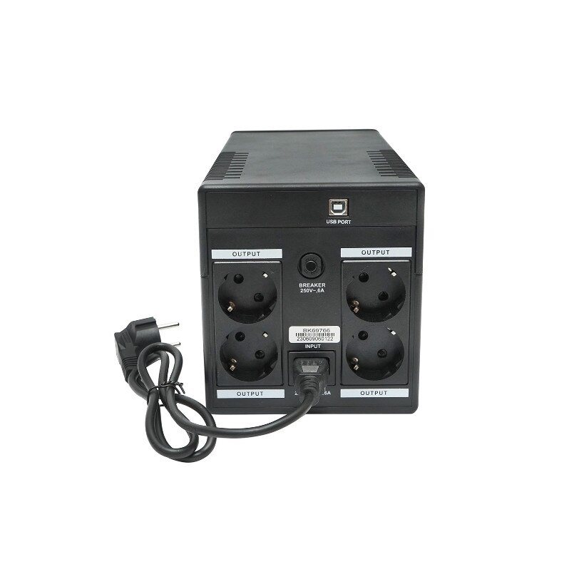 UPS 1000VA/720W cu baterii 2×7.5Ah si 4 prize shuko, Lcd, Usb - eMAG.ro