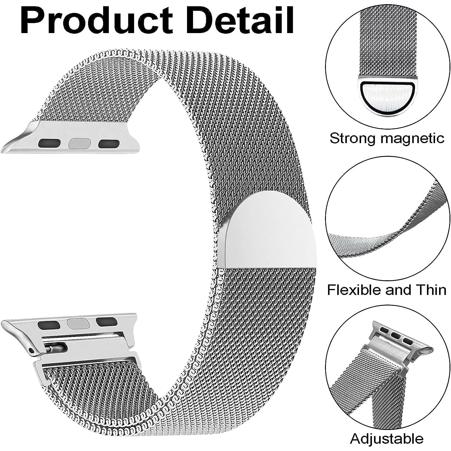 Curea ceas SmartWatch Mevis Line, pentru Apple Watch 42/44/45/49 mm ...