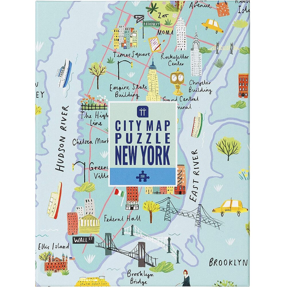 Talking Tables City Map Puzzle New York 5106152 1-90, City Map New York ...