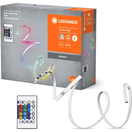LED лента RGB Ledvance, Дистанционно управление, Димируема, Музикална ...