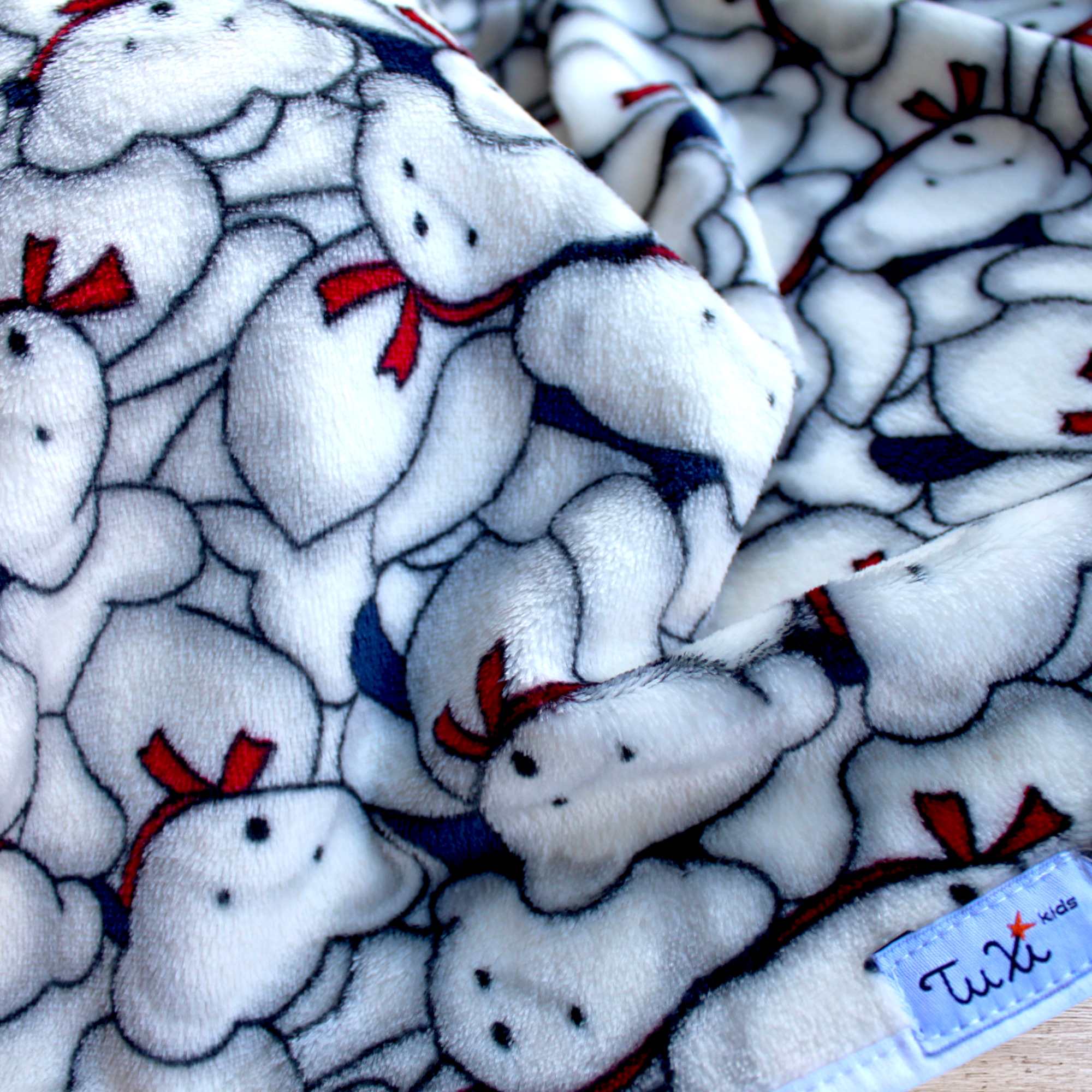 Paturica moale pentru bebelusi, Cozy Fleece, Tuxi Bebe, 70x90, ursuleti ...