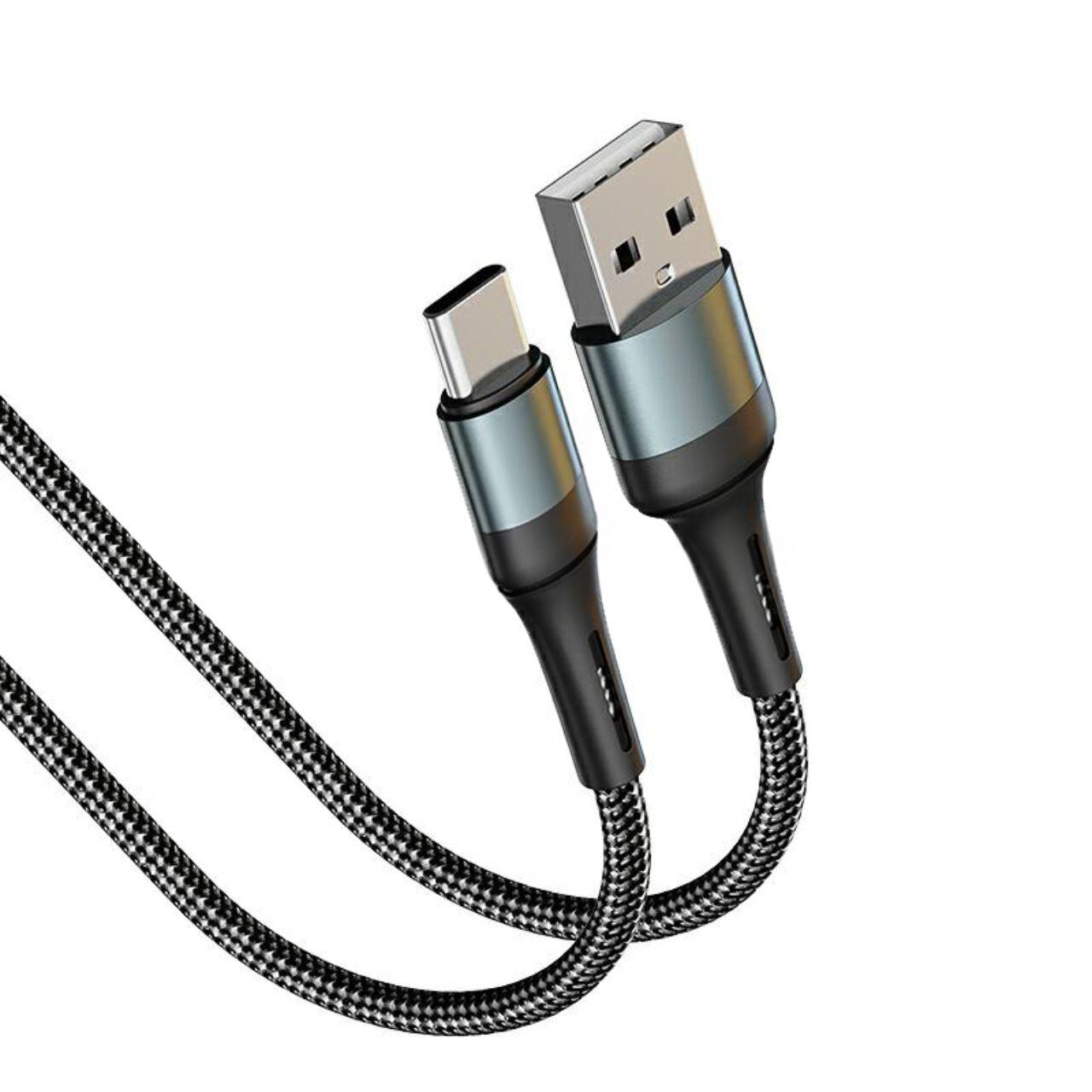 Cablu Prestico T10 USB la Type-C Fast Charger, 3.1A 1m, Negru - eMAG.ro
