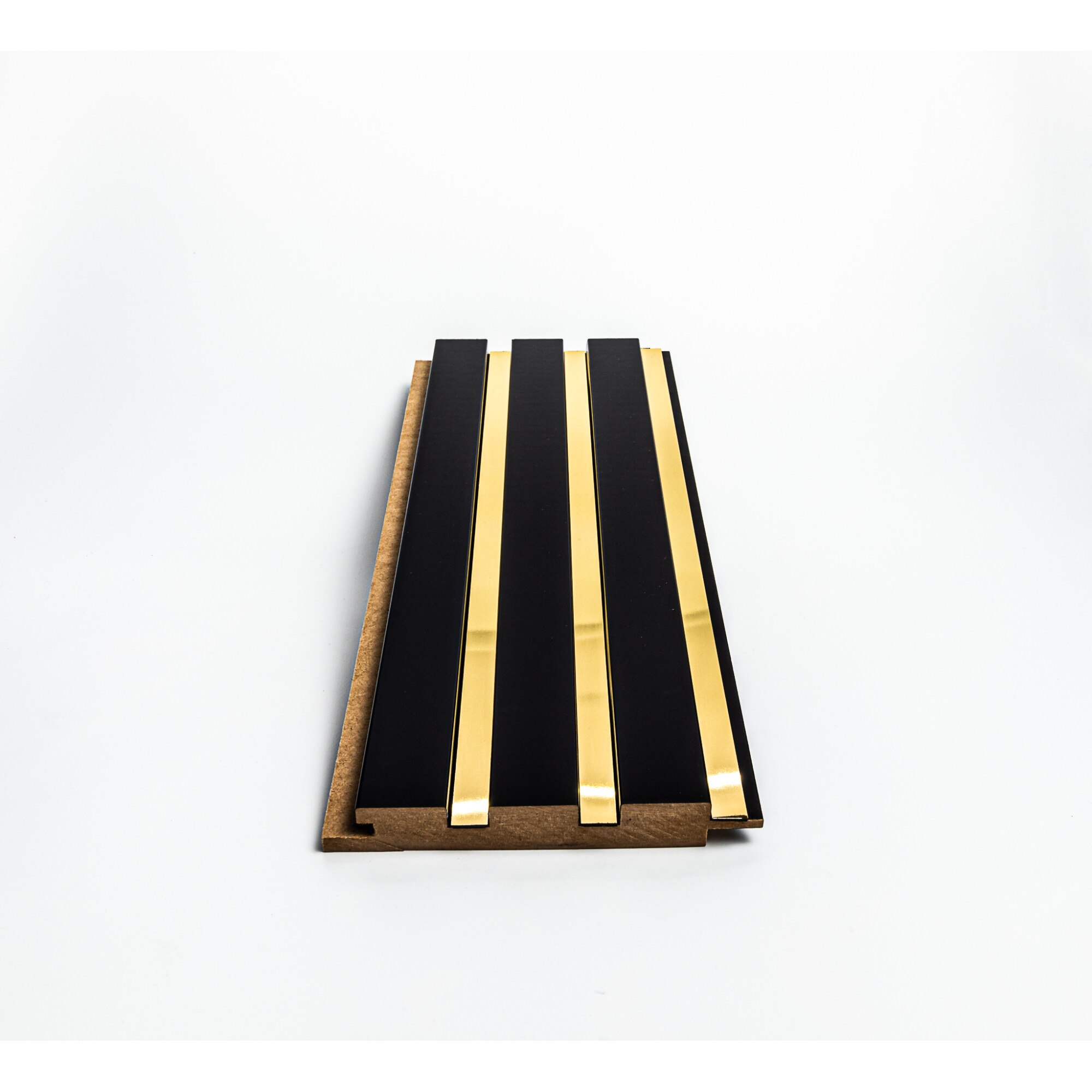 Riflaj Decorativ MDF Soft Negru & Auriu 280x12,1x1,8 cm - eMAG.ro