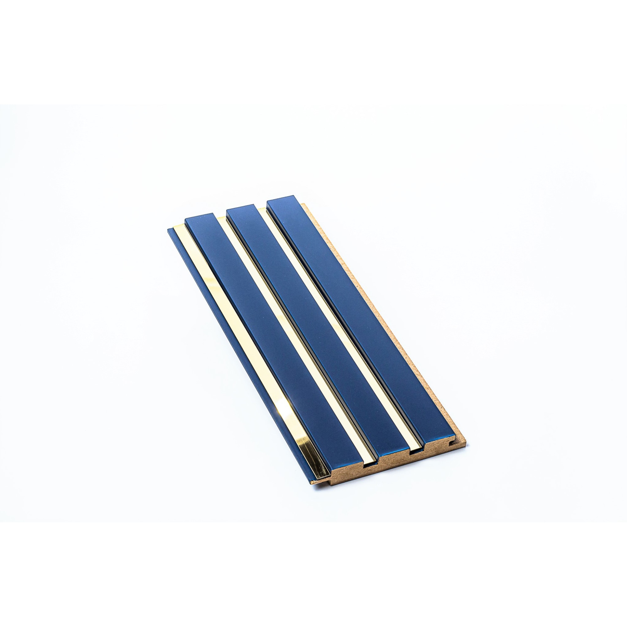 Riflaj Decorativ MDF, Albastru Bazalt & Auriu 280x12.1x1.8 cm - eMAG.ro