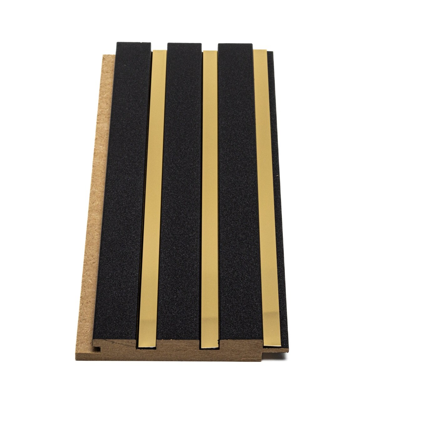 Riflaj Decorativ MDF Negru Structurat & Auriu 280x12,1x1,8 cm - eMAG.ro