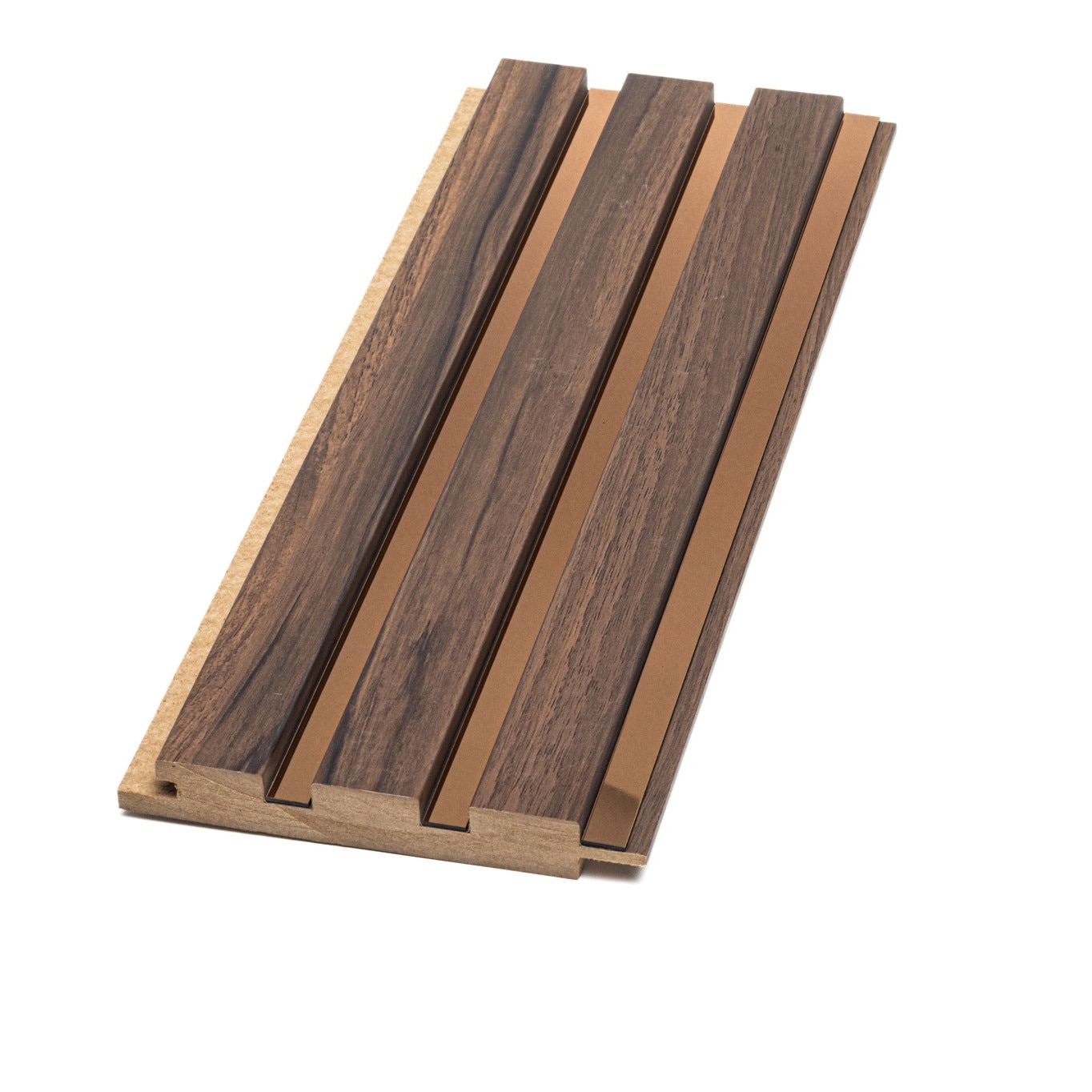 Riflaj Decorativ MDF Stejar inchis & Cupru 280x12,1x1,8 cm - eMAG.ro