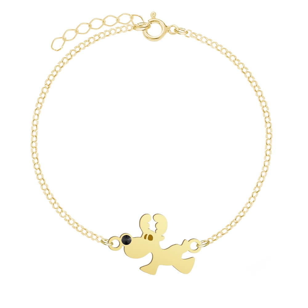 Bratara cu ren, Radziszewska, Argint 925, Auriu - eMAG.ro