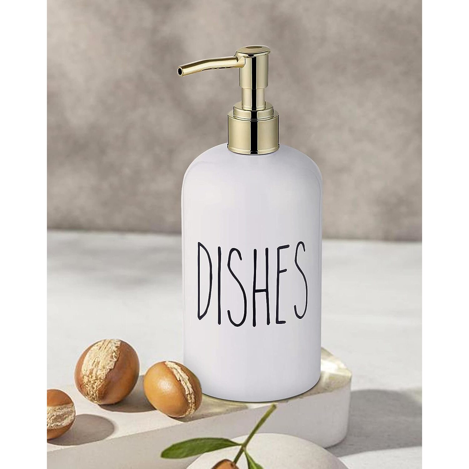 Set de Dozatoare de Sapun Prus Waso, Inscriptii "Hands" si "Dishes ...