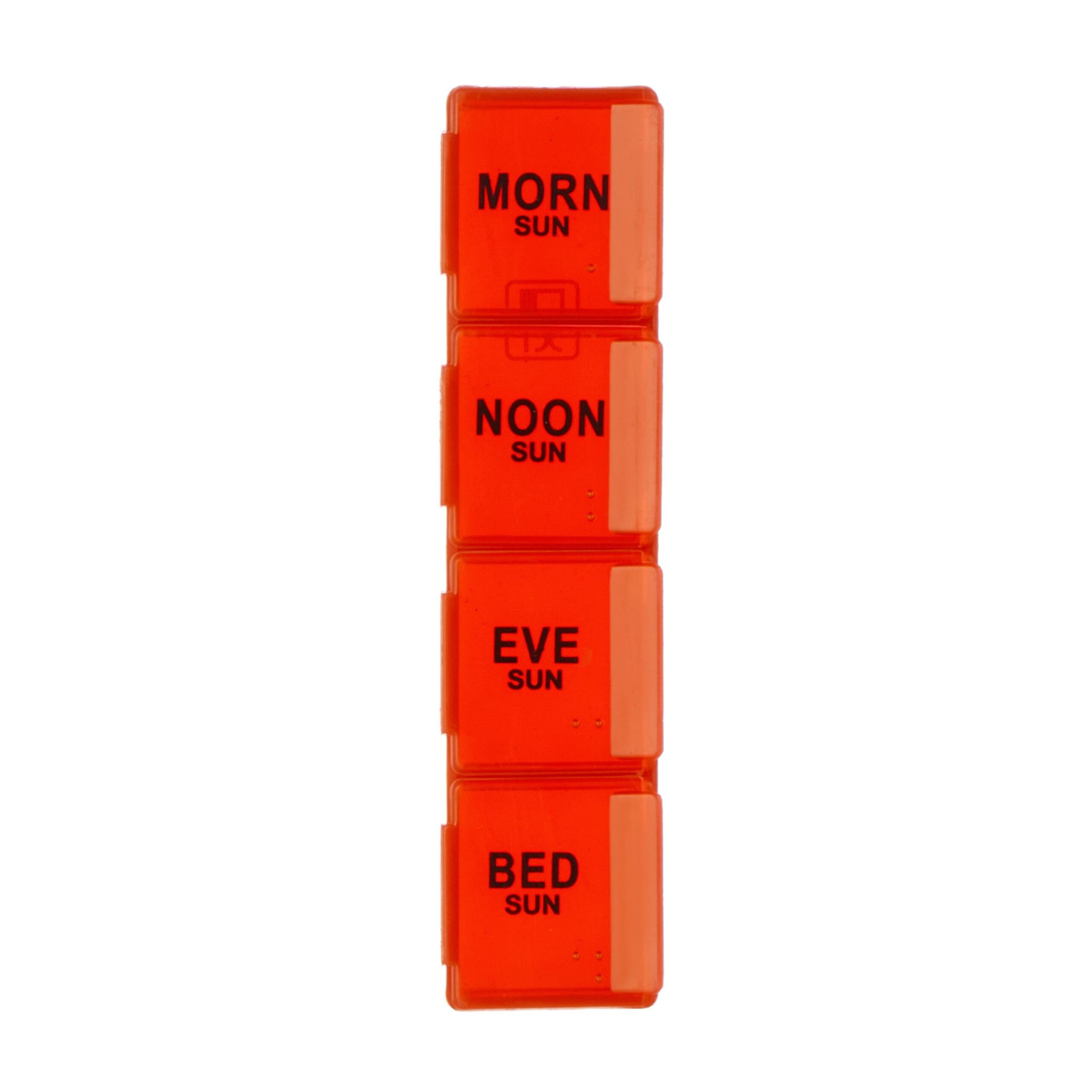 Cutie organizator medicamente, 7 zile cu 4 compartimente/zi, negru ...