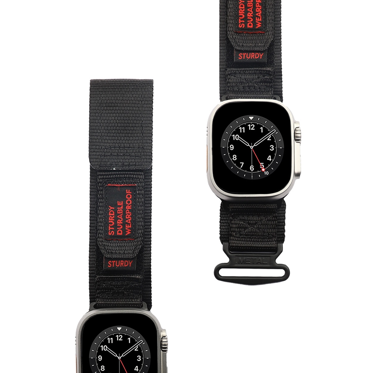 POKKO®BAND textil nylon szíj, Apple Watch Ultra/SE/8/7/6/5/4/3/2/1 ...
