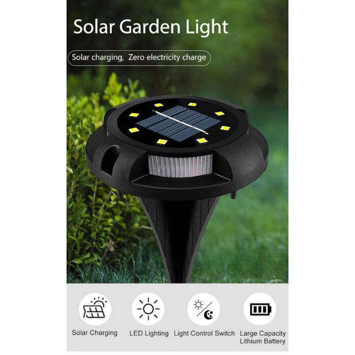 Lampa Solara, GIORY®, LED-uri Albe si Albastre, tip Spot, pentru ...