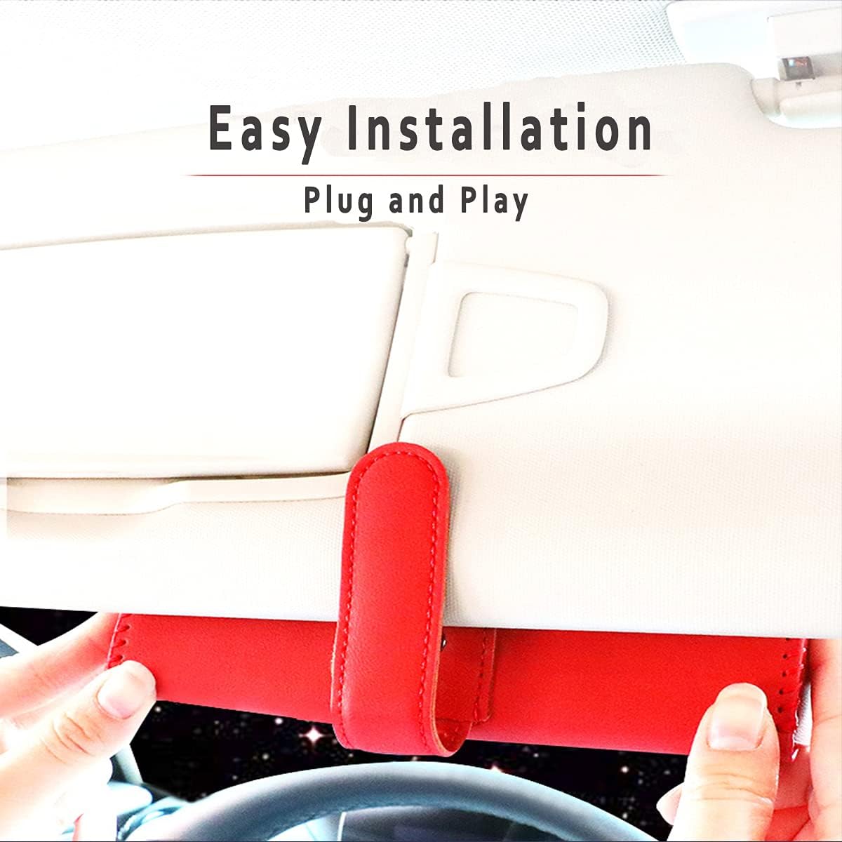 Suport pentru ochelari de soare, Rosu - eMAG.ro