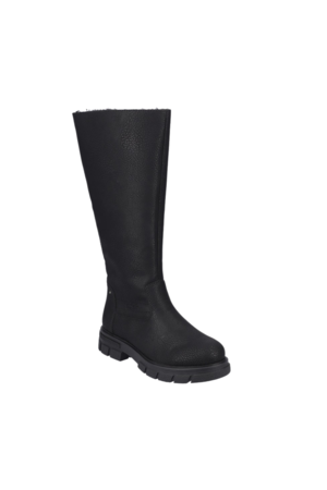 Cizme casual, dama, RIEKER, Z9176-00 negru, piele ecologica 39 - eMAG.ro