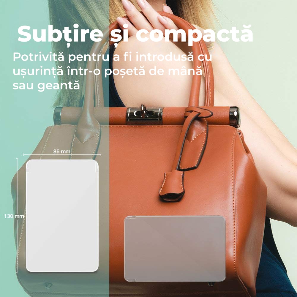 Mini oglinda cosmetica portabila pentru machiaj, pentru poseta sau de ...