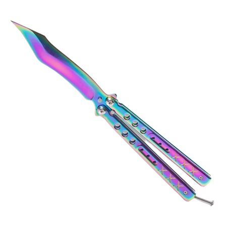 Cutit CS:GO Briceag Butterfly Balisong cu Lama SUPER TRENDS®, Pentru ...