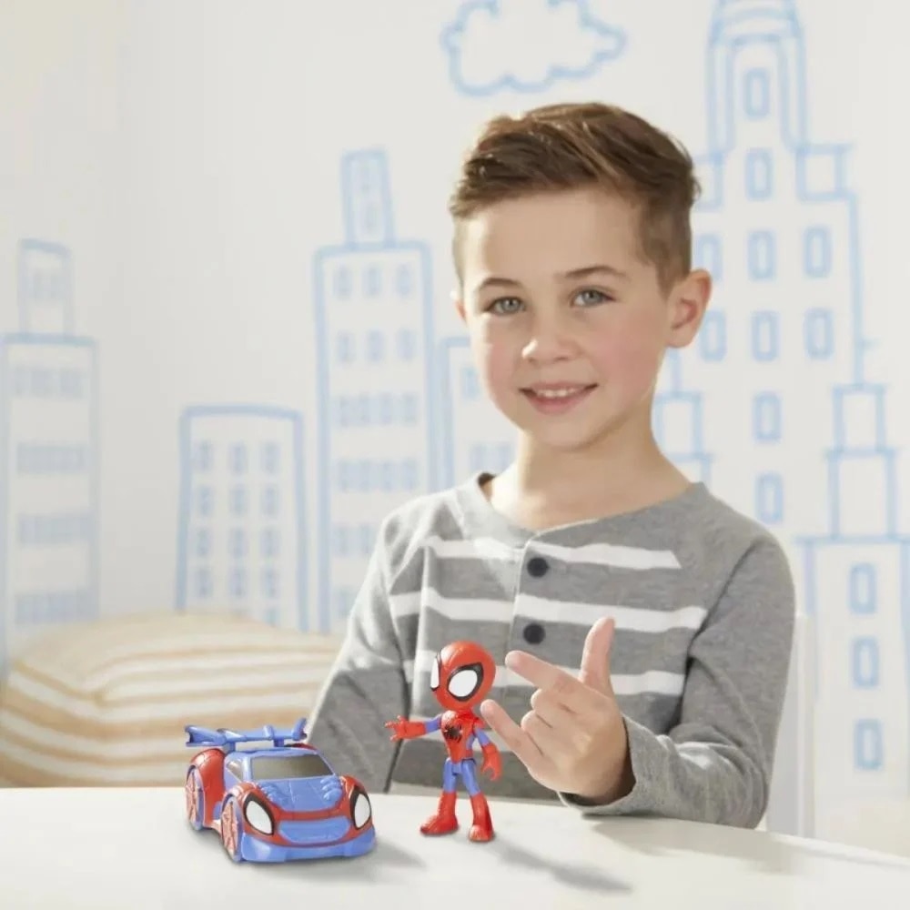 Set vehicul si figurina Marvel Spidey and his Amazing Friends - Spidey ...