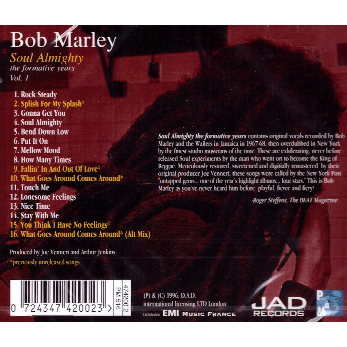 Bob Marley - Soul Almighty - The Formative Years Vol. 1 - CD - eMAG.ro