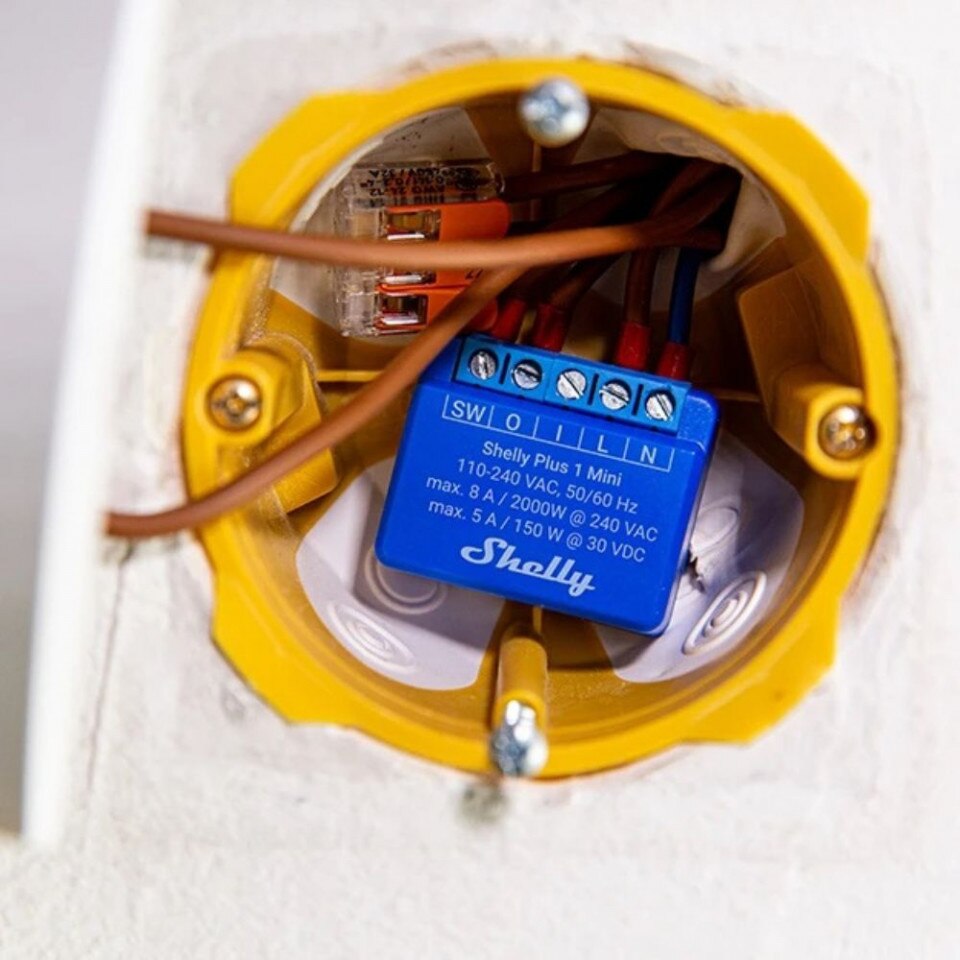 Releu inteligent Shelly Plus 1 Mini, 1 canal, 8A - eMAG.ro