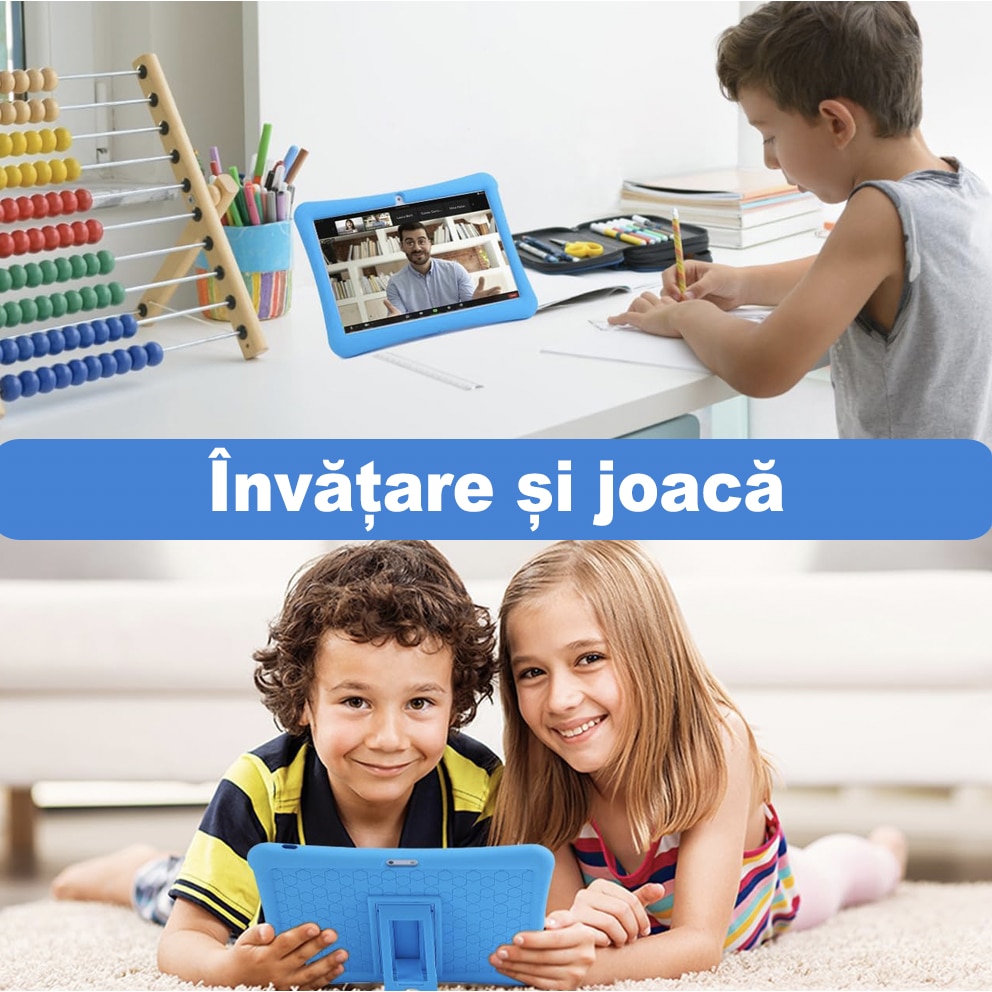 Tableta pentru copii de 10 inch, LULUGTI, Android 13, 6GB RAM, 128 GB ...