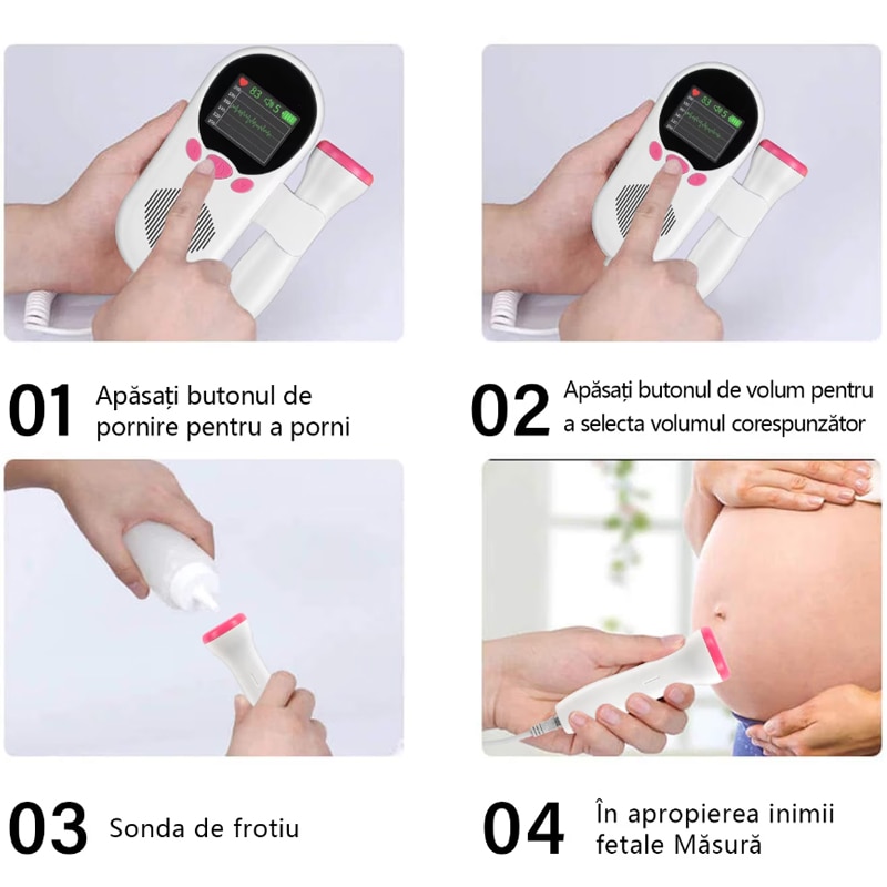 Monitor Fetal Doppler, Pentru Gravide, Monitorizare Functii Vitale Fat ...