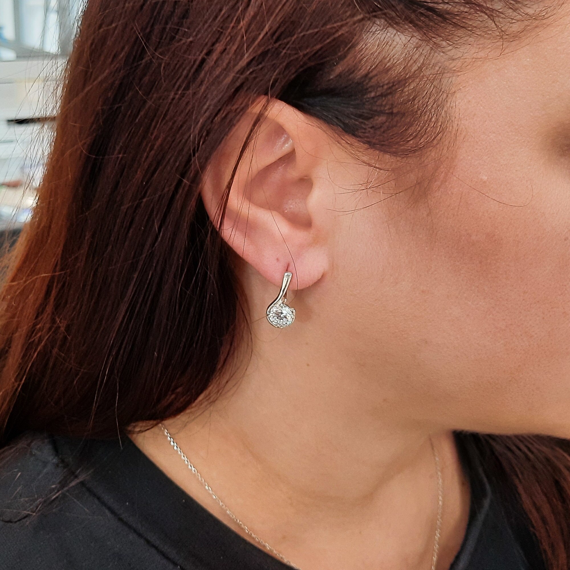 Дамски сребърни обеци, Empress, E000874, Проба 925 - eMAG.bg