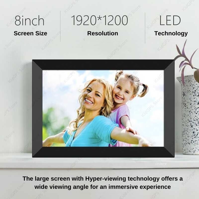 Techone® ZN-DP8002 TELE цифрова фоторамка, 10 инча, 1920x1200 HD IPS ...