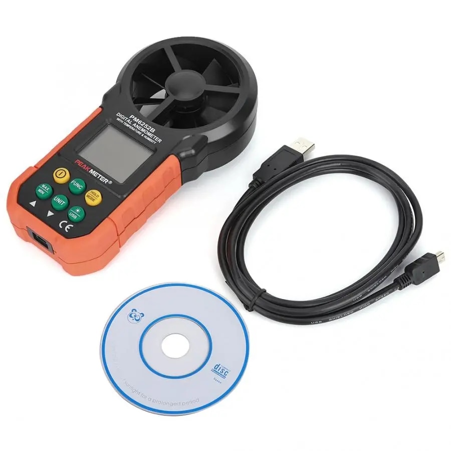Anemometru profesional PEAKMETER PM6252B pentru masurarea vantului ...