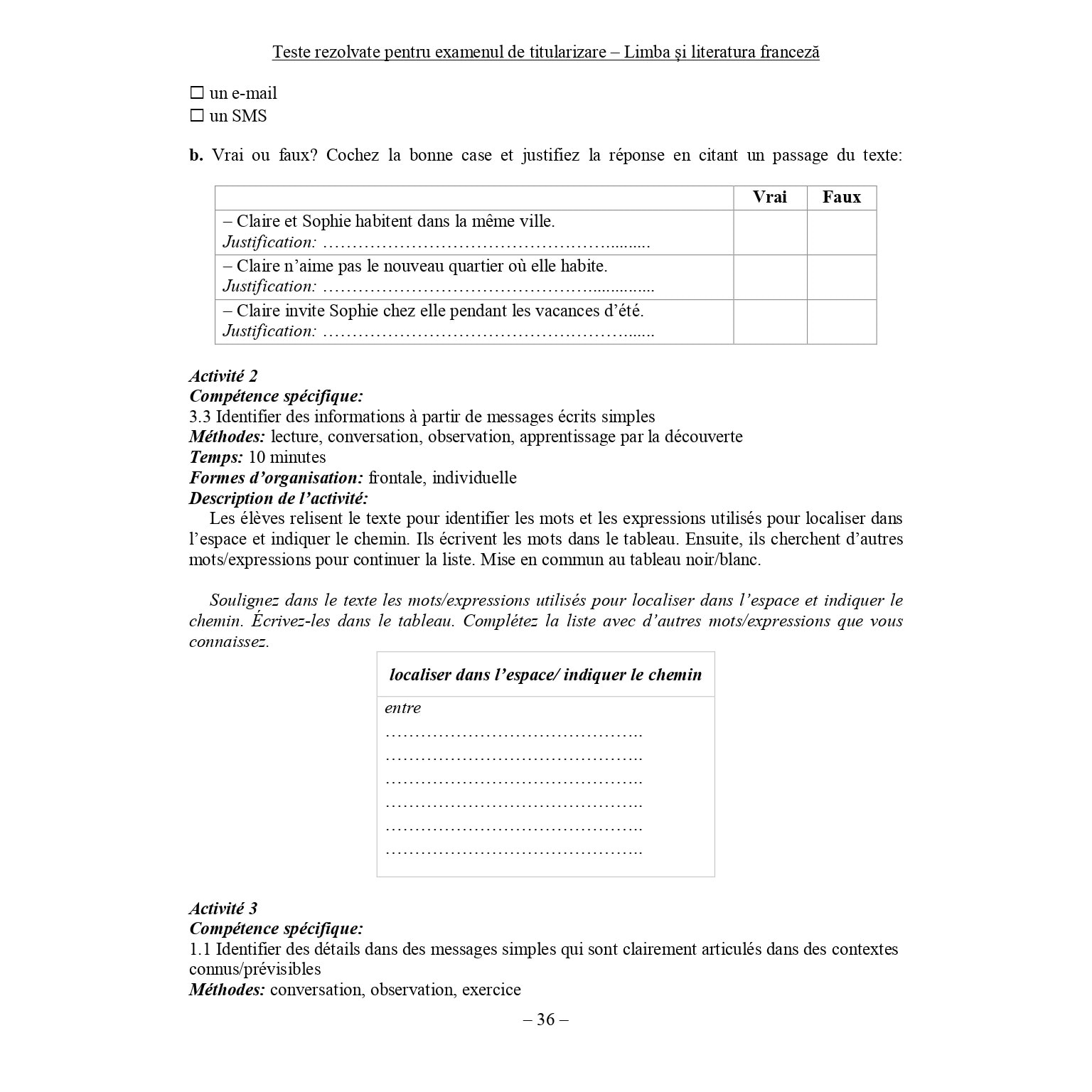 Teste rezolvate pentru examenul de titularizare Limba si literatura ...