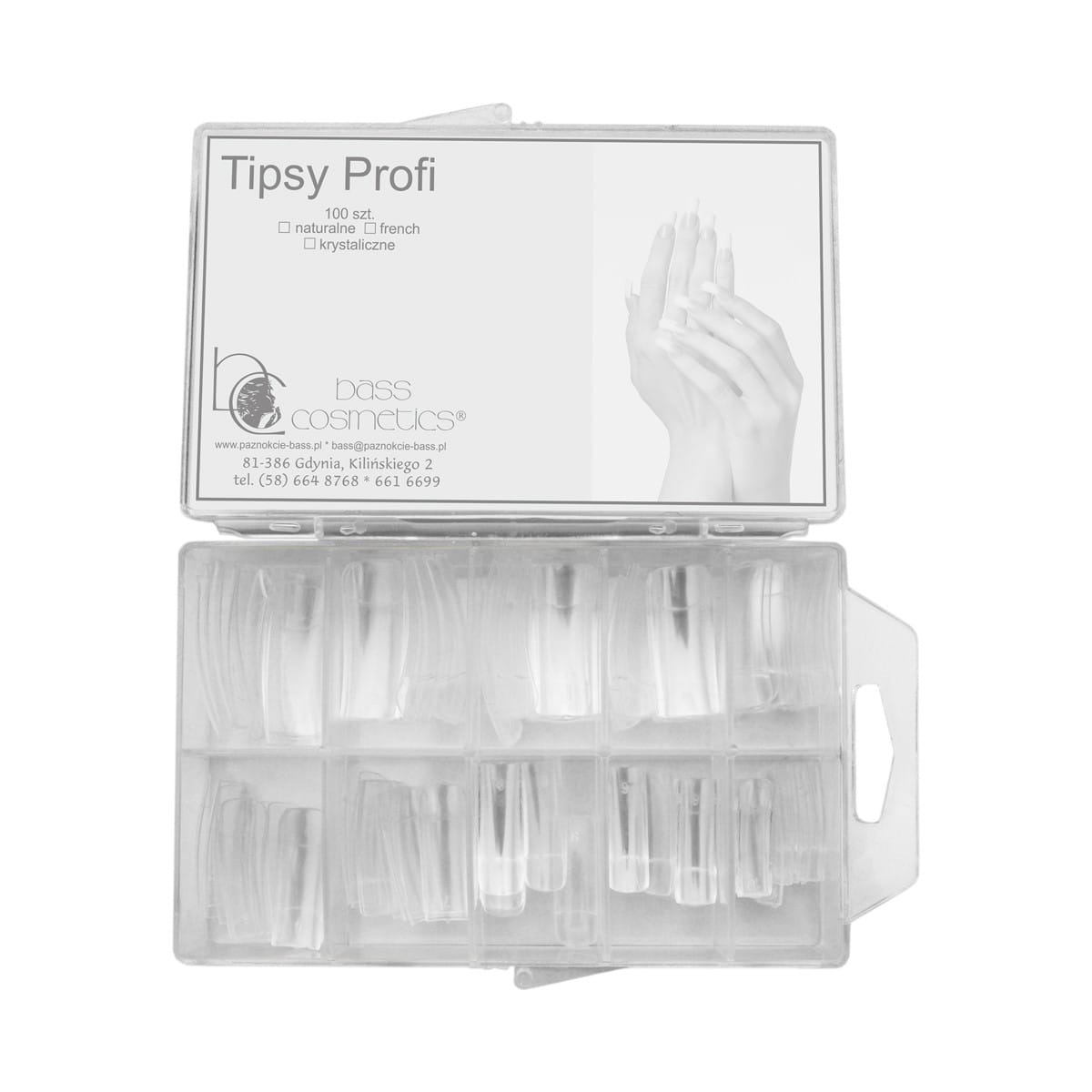 Set 400 tips-uri, Bass Cosmetics, ABS, Transparent - eMAG.ro