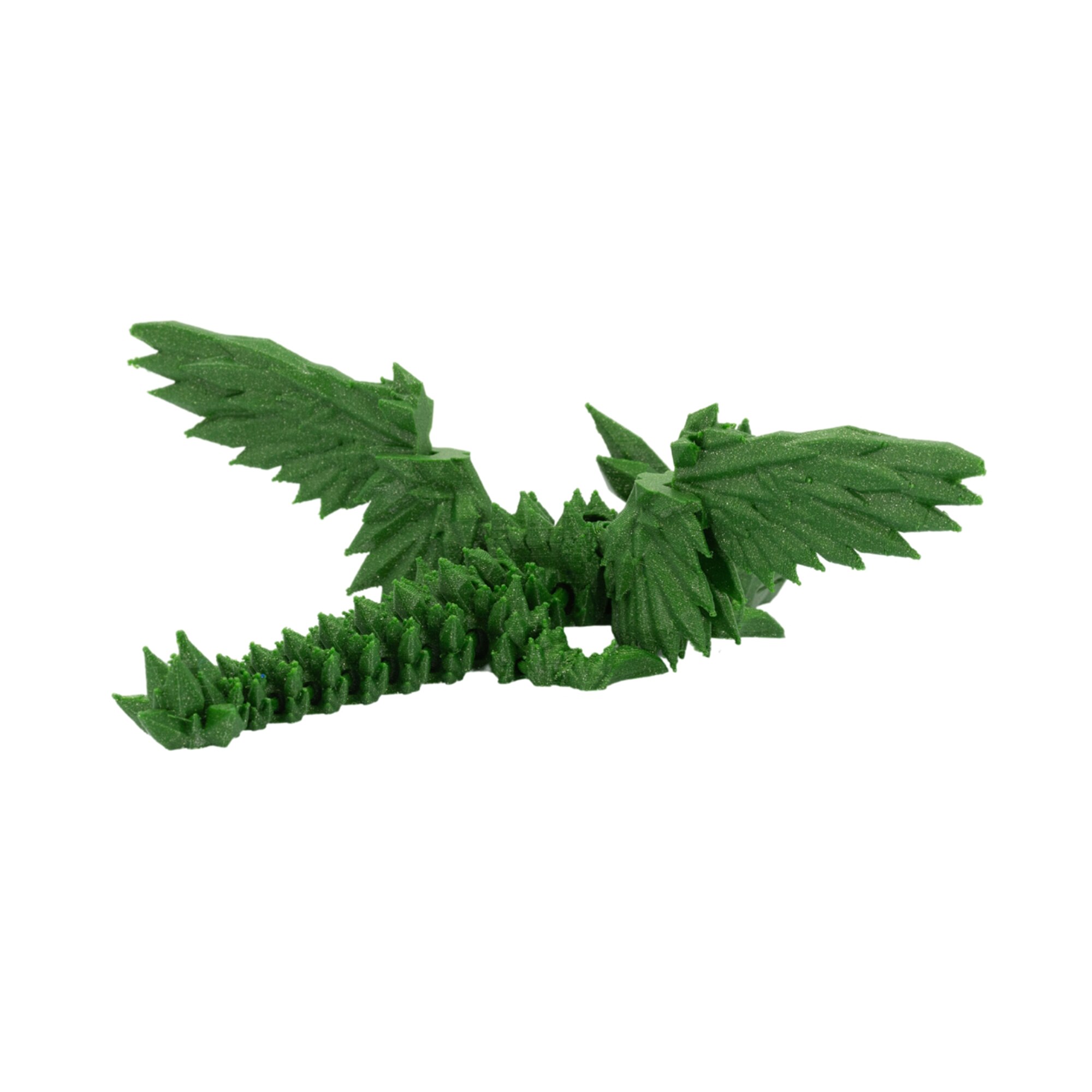 Figurina Dragon Baby Cristale si Aripi Opal Green 17 cm - eMAG.ro