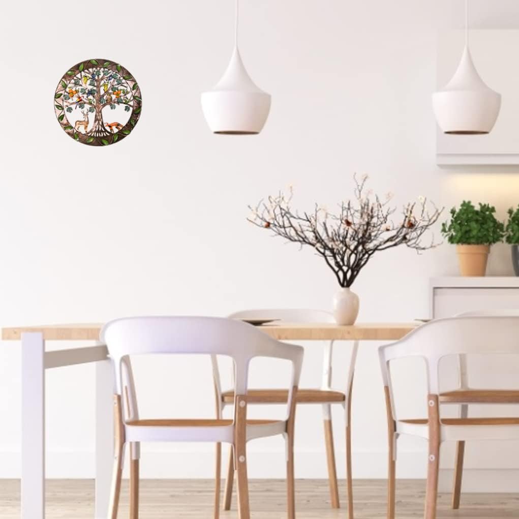 Decor perete, Sunmostar, Metal, Model copac - eMAG.ro