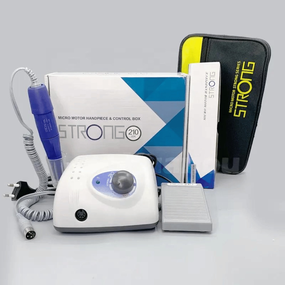 Strong 210 teljes profi körömcsiszoló szett, csiszolófej készlettel ...