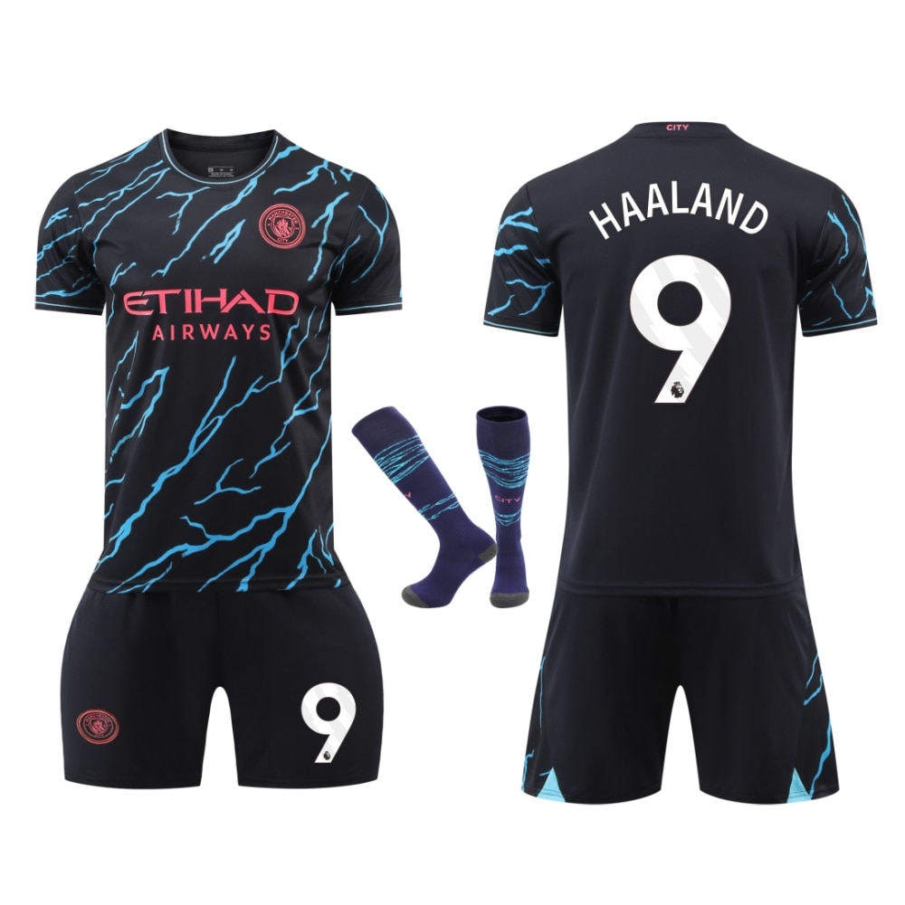 Echipament Sportiv Copii Man City Haaland Nr.9 Tricou Fotbal - eMAG.ro