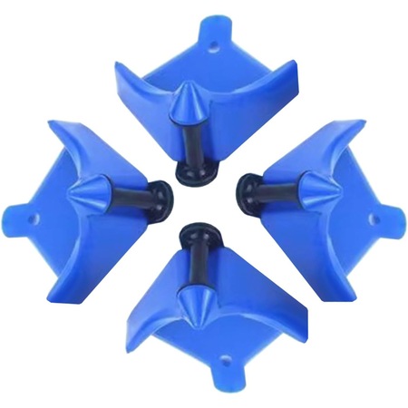 Set 4 x Ghid pentru furtun auto, Sunmostar, Plastic, Albastru - eMAG.ro