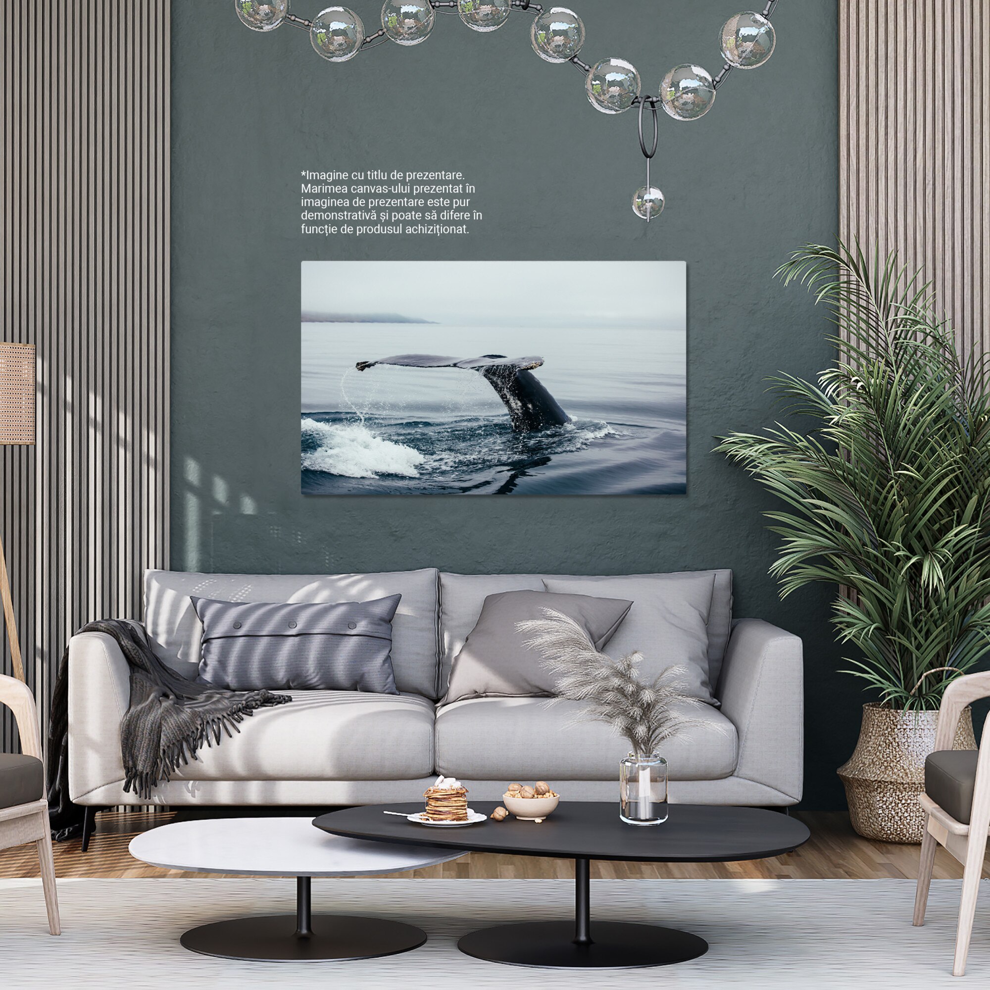 Vászonfestmény - A víz alatti természet csodája: A nagy hal az óceán ...