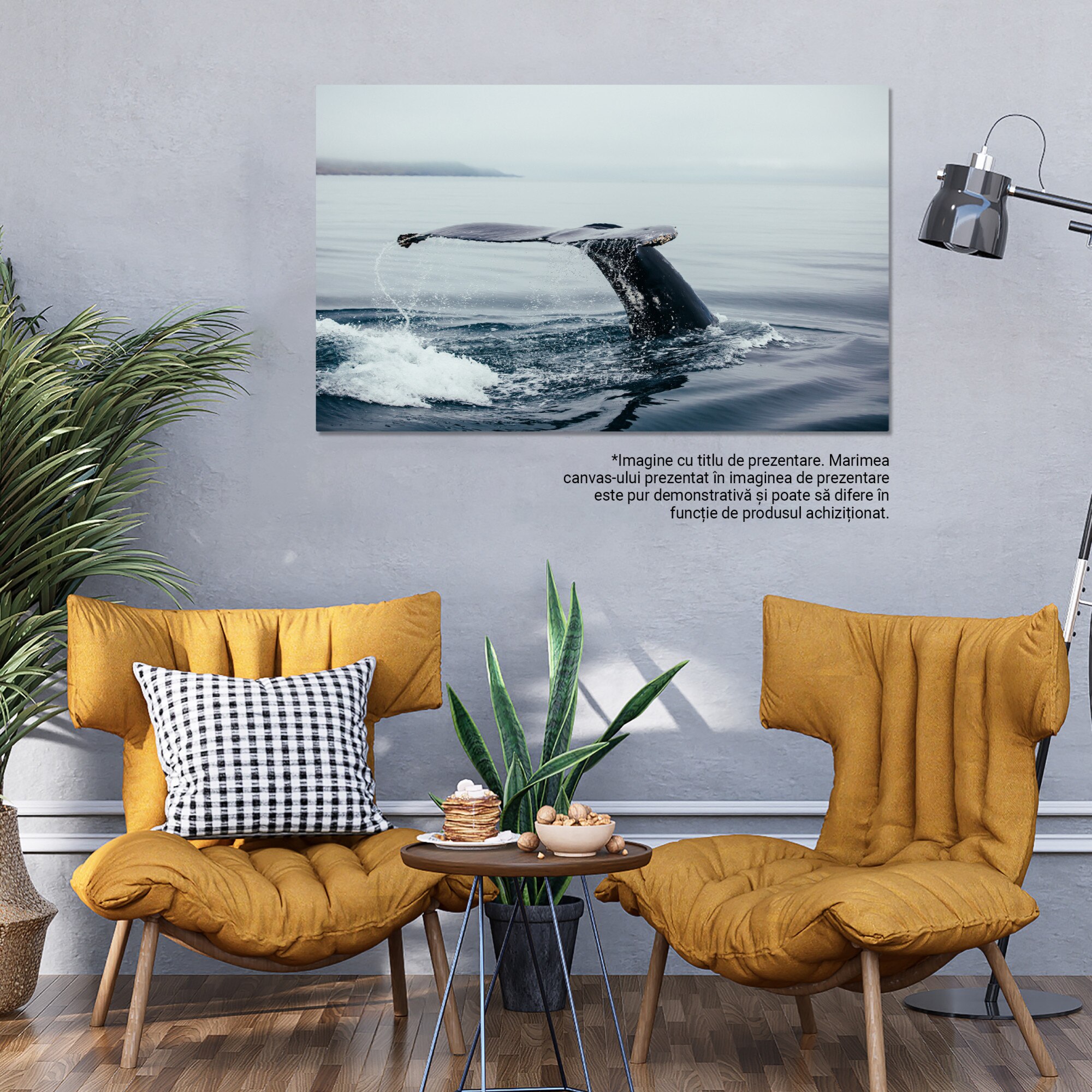 Vászonfestmény - A víz alatti természet csodája: A nagy hal az óceán ...