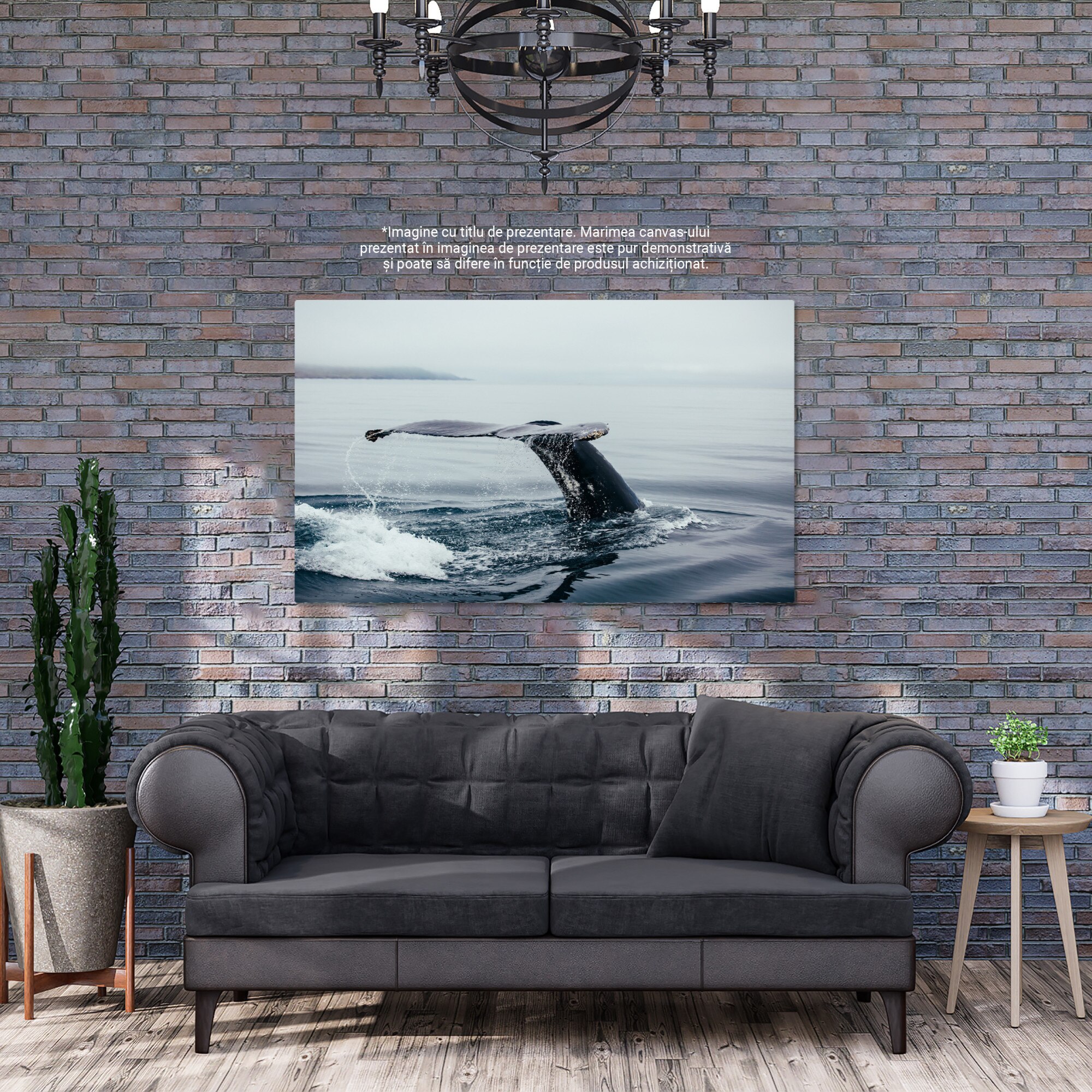 Vászonfestmény - A víz alatti természet csodája: A nagy hal az óceán ...