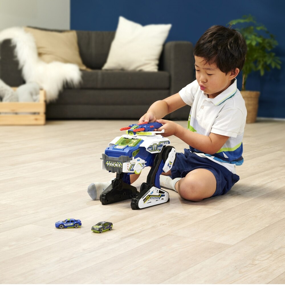 Dickie Toys Police Bot Playset 3082443 1-138, futurisztikus rendőrbot ...