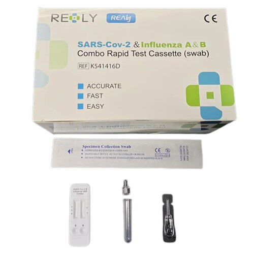 Test rapid Combo Covid 19 si Gripa Influenza A+B Antigen, Realy Tech ...