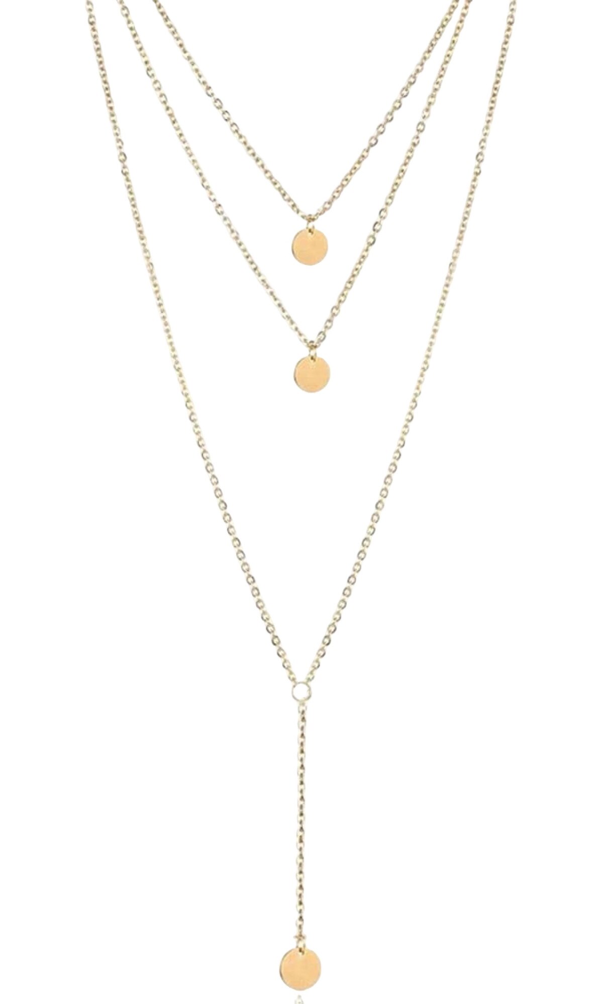 Colier dama, Sunmostar, Inox, Auriu - eMAG.ro