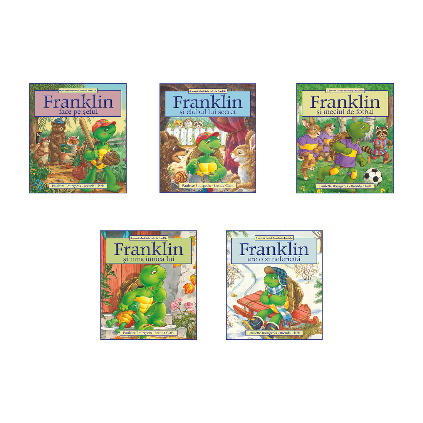 Colectia Franklin, Set 5 carti despre prietenie, Paulette Bourgeois ...