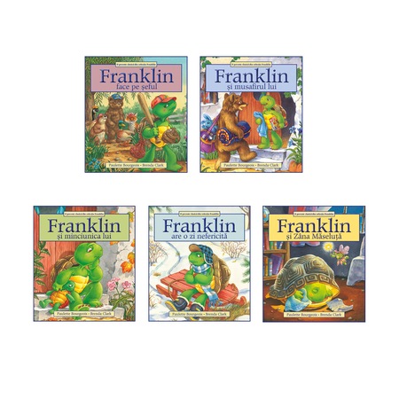 Colectia Franklin, Set 5 carti, Invatam cu Franklin, Paulette Bourgeois ...