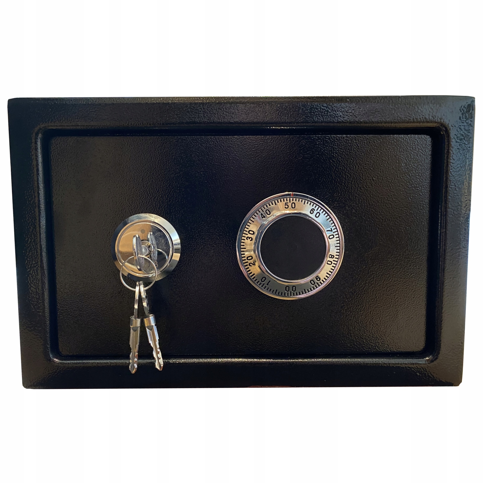 Seif combinat mecanic cu cheie, Negru, 310 mm - eMAG.ro